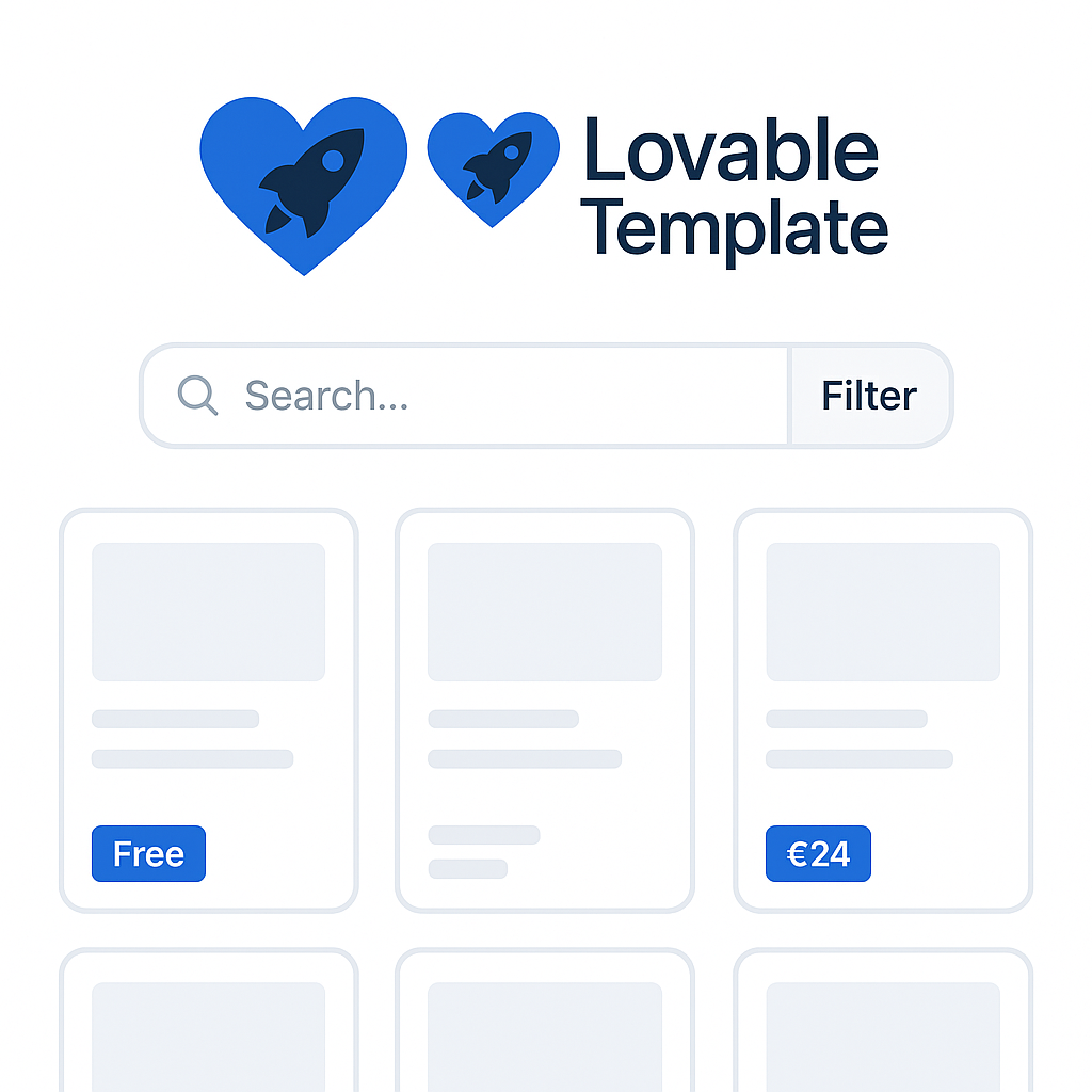 Trouvez LE template lovable que vous cherchez